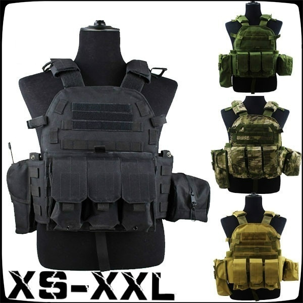 Tactical Vest CS Camouflage Military Tactical Field Combat Bulletproof ...