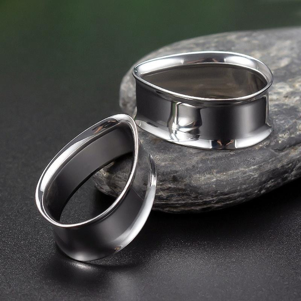 2 Pcs Stainless Steel Angel Tears Drop Ear Tunnel Plugs and Gauges ...