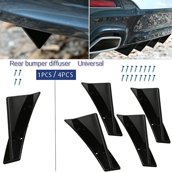 Car Universal Modified Triangle Rear Spoiler Bumper Curved Chassis ...