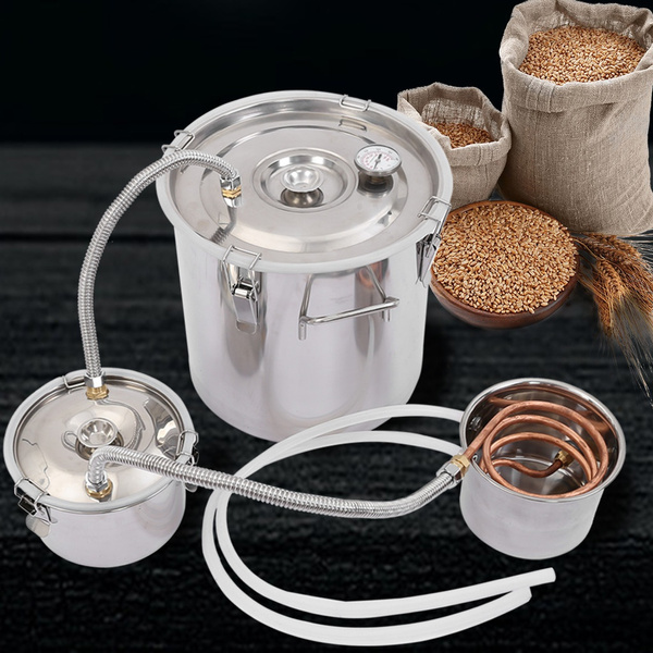 3 Pot 5 Gallon Distiller System Stainless Water Alcohol Wine Moonshine ...