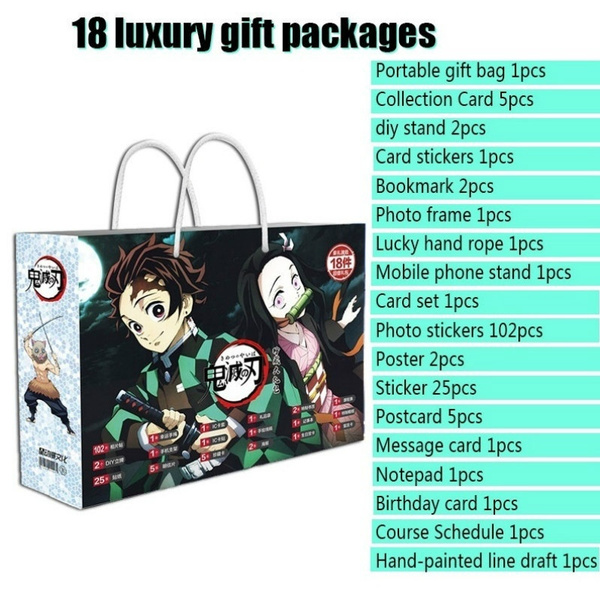 Popular Anime Demon Slayer Gift Pack, Demon Slayer Collectibles Lucky ...