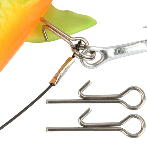 100pcs Stainless steel soft bait Stinger spike For fishing soft lure ...