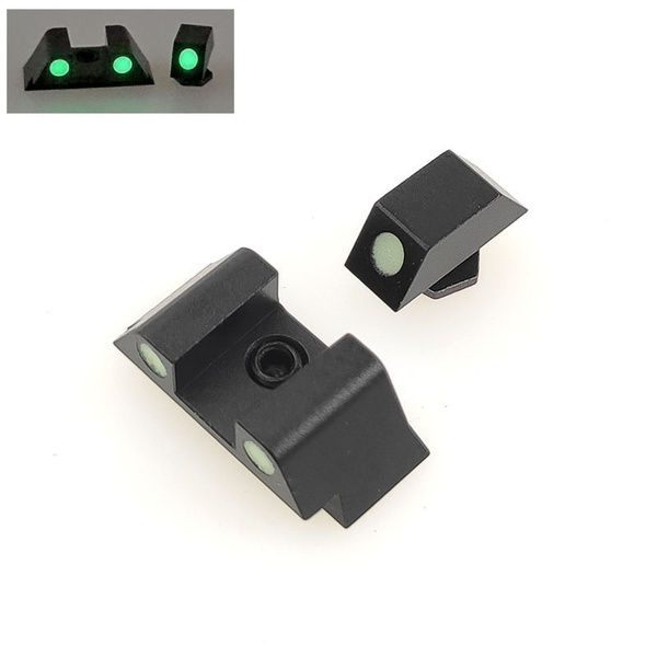 Tactical Green Front Rear Night Sight Glock Subcompact Green Sights For ...