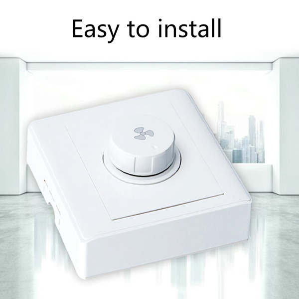 86 Type Ceiling Fan Adjustment Stepless Speed Controller Wall Switch