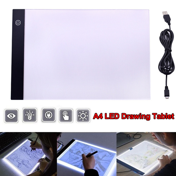 A4 LED Drawing Tablet Digital Graphics Pad USB LED Light Box Copy Board Electronic Art Graphic ...
