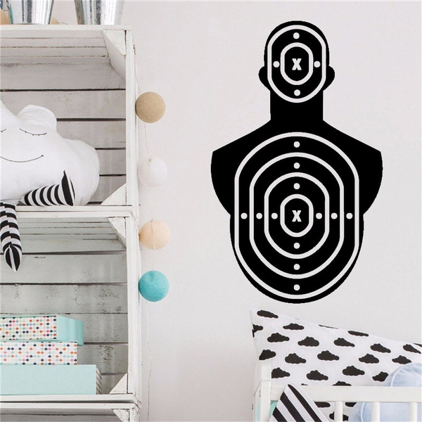 Shooting Range Wall Decal Special Decor Design Target Version Cool Wall ...