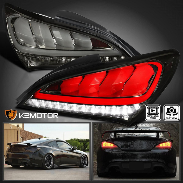 Smoke Fits 2010-2016 Hyundai Genesis Coupe 2Dr LED Tail Lights ...