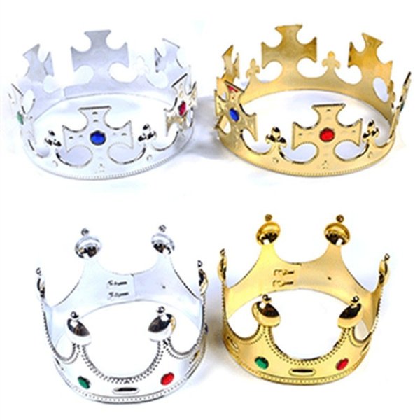 Birthday Crown Children's Plastic Plating Emperor Empire King Crown ...