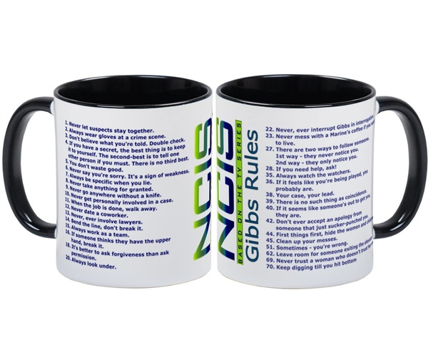 NCIS Gibbs Rules Mugs Unique Coffee Mug Tea Cup | Wish
