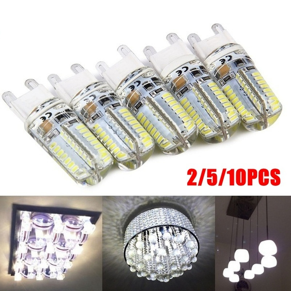 2/5/10PCS 6W G9 LED Lamp AC 220V Bulb SMD 3014 White Light 360 Degree ...
