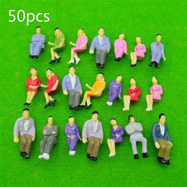 1:50 All Model Sitting Figures Painted Seated People Scenery Passengers ...