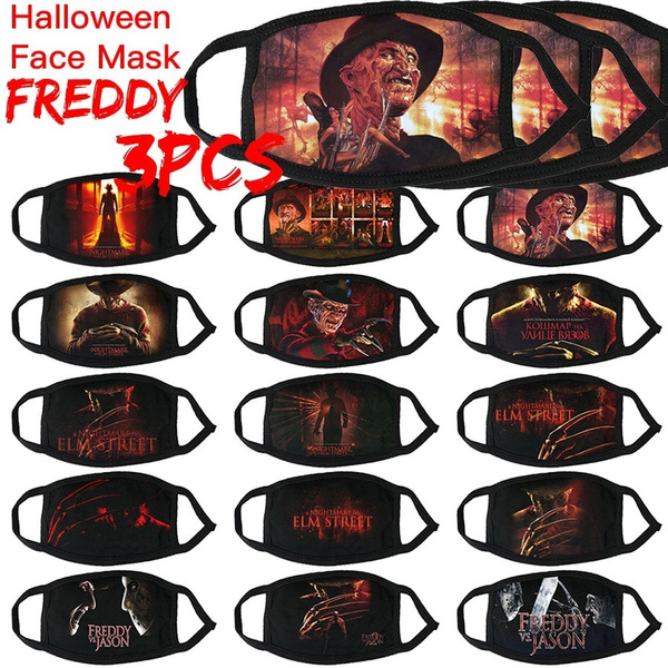 3pcs Halloween Party Horror Freddy Printed Horror A Nightmare on Elm ...