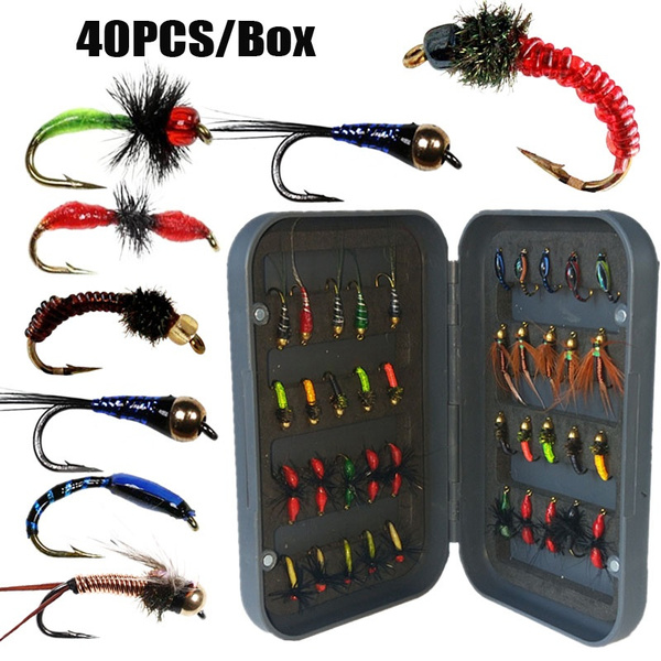 20/40Pcs Epoxy Ant Fly Fishing Flies 10#dry Fly Terrestrial Insect ...
