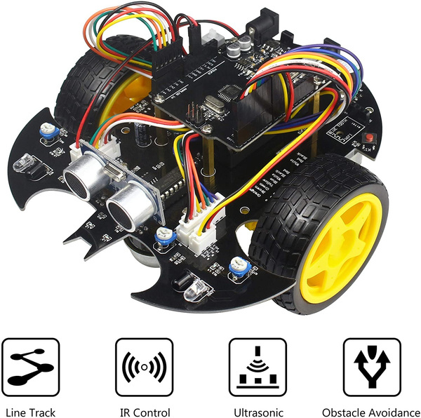 Electronic Robot Toy Car Project Starter Kit Base on Arduino UNO R3, with Tutorial Principle ...