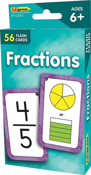 Teacher Created Resources Fractions Flash Cards Wish