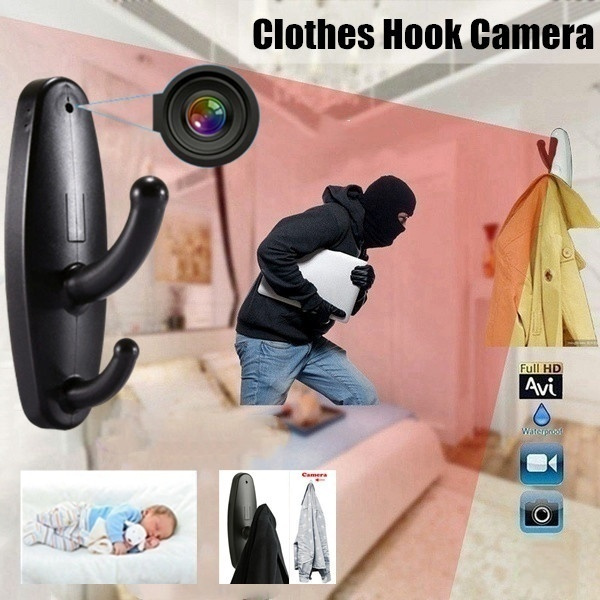 Mini Camera DVR HD Secret Micro Camera Video Clothes Hook Micro Camera ...