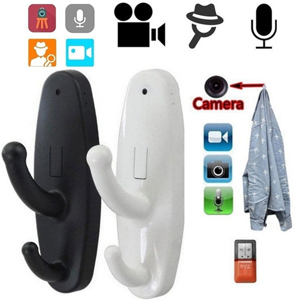 480p Resolution Clothes Hook Motion Detection Mini Spy Camera Hidden HD ...