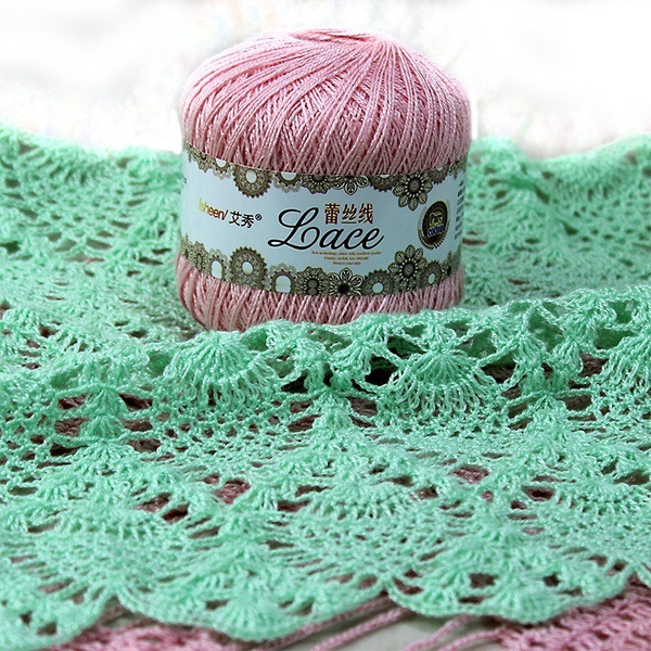 50g/Ball Embroidery Crochet cotton thread Lace Crochet Thread Fine ...