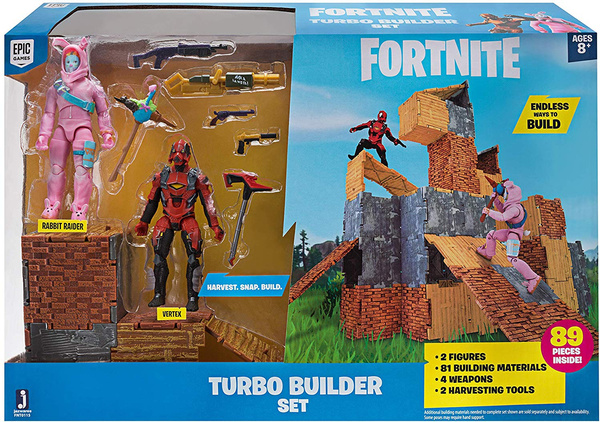 FORTNITE FNT0115 Turbo Builder Set 2 Figure Pack, Rabbit Raider ...