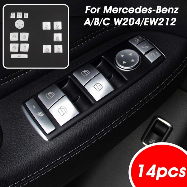 Auto Car Door Window Lift Button Switch Trim For Mercedes-Benz A/B/C ...