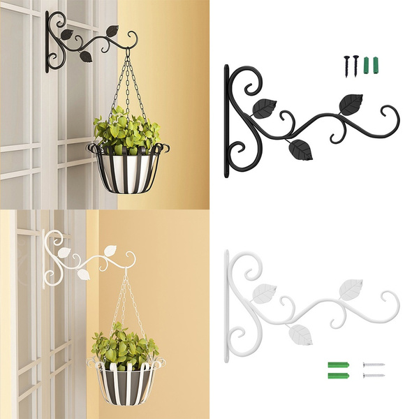 Iron Plant Hanging Hooks Wall Mount Leaf Bracket For Home Garden Decor ...