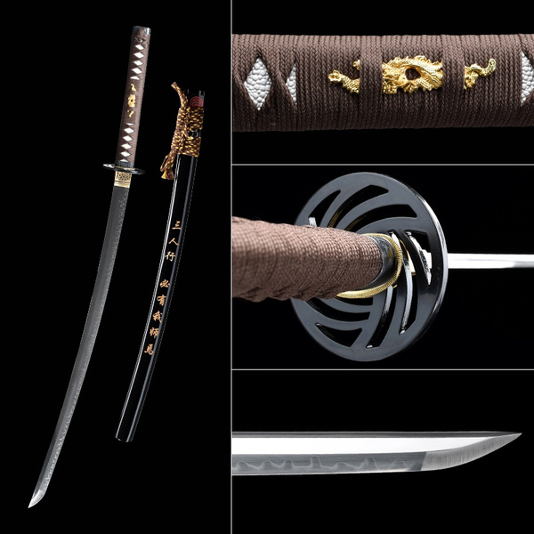 Full Tang katana, handmade, 41-inch high-performance Japanese sword ...