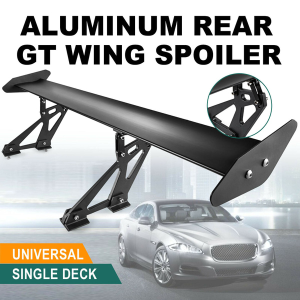 Universal Hatch Adjustable Aluminum Gt Rear Trunk Wing Racing Spoiler ...