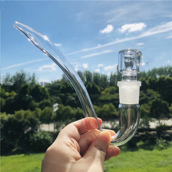 Clear J Hook Adapter 18mm Female Joint For Water Pipes Dab Rig Smoking ...