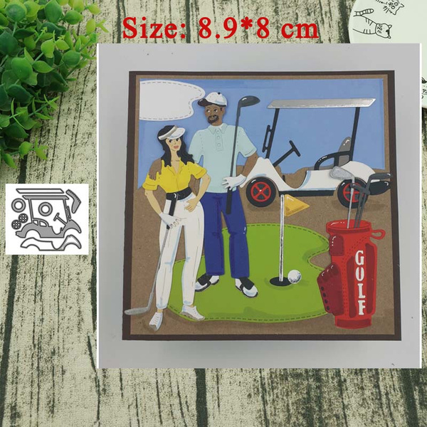 Metal Cutting dies Golf cart cut Scrapbooking Paper Craft Handmade Card ...