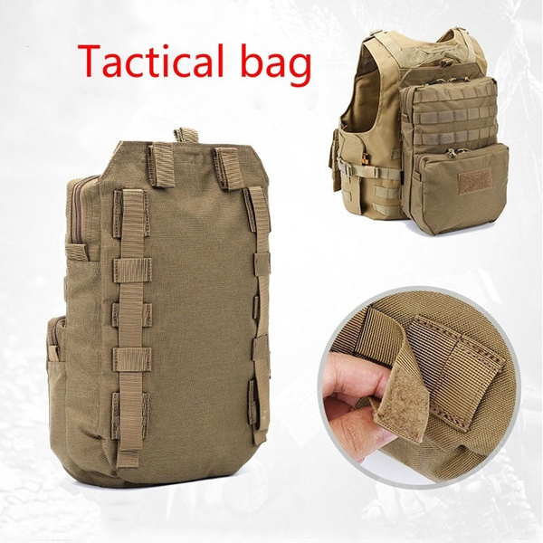 Tactical Vest Hydration Backpack Outdoor Hunting Water Pouch Dump Drop ...