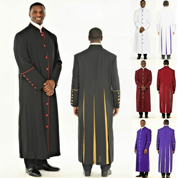 Men's Adam Clergy Robe Autumn Full Sleeve Long Coat Stylish ...