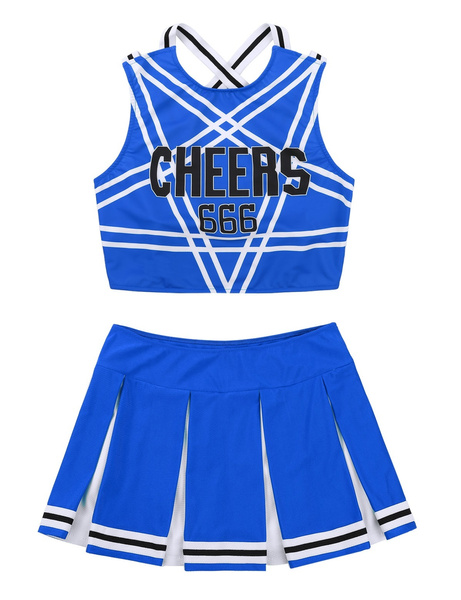 Womens Girl Costume Cheer Leader Uniform Dress Cheerleading Role Play ...