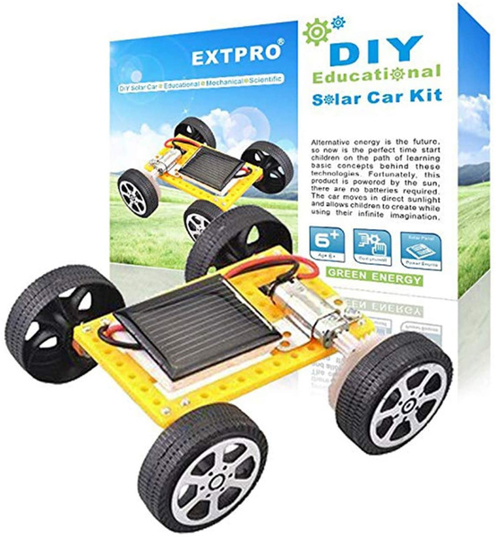 Extpro Solar Car - DIY Assemble Toy Set Solar Powered Car Kit Science ...