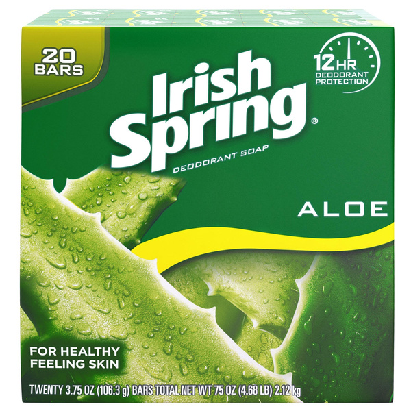 Irish Spring Aloe Deodorant Bar Soap (3.75 oz., 20 ct.) | Wish