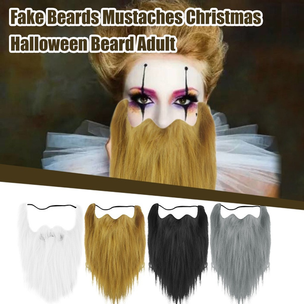 Fake Mustache Beard Funny Halloween Party Fake Beard for Facial Hair | Wish