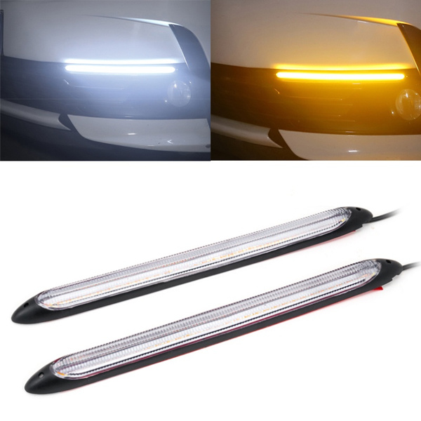 Universal 12V Daytime Driving Running Light DRL Car Fog Lamp Flexible ...