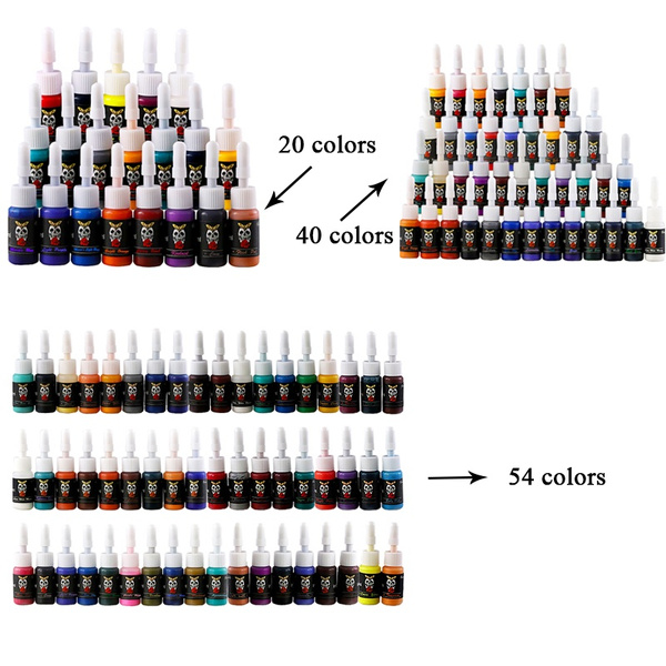 20Colors/40Colors /54ColorsSemi Permanent Tattoo Pigment Permanent ...