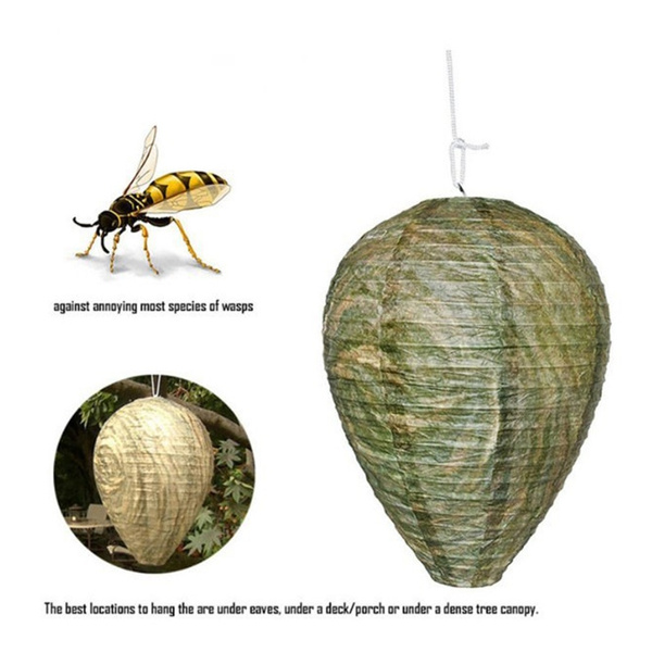 Wasp Nest Lantern Hanging Wasp Repellent Bee Hornets Fake Nest Guide ...