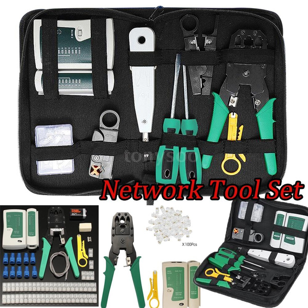 Portable Ethernet Network Hardware Bag Tool Network LAN Cable Crimper ...