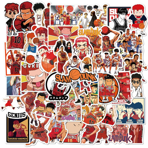 Slam Dunk Sticker Japanese Anime Cartoon Waterproof Decorative Graffiti ...