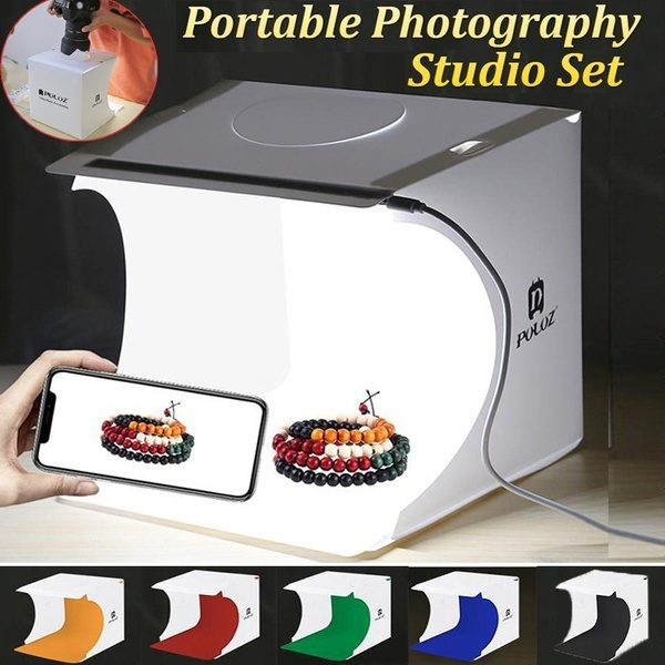Portable Photo Studio Box Folding Photography Studio Box LED Light Room ...