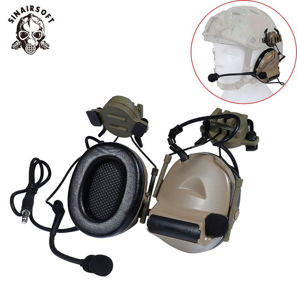 Sinairsoft Z-Tactical Softair Aviation Headset For FAST Helmet Rail ...