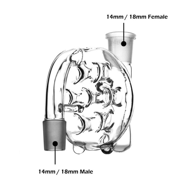 Ash catcher holes perc joint adapter Percolator reclaimer for Glass dab ...