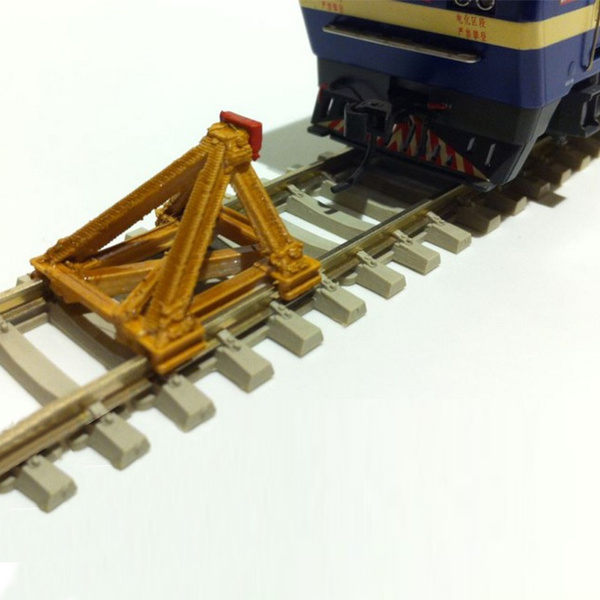 1:87 HO Scale Road Barricade Model Train Buffer Model Train Track ...