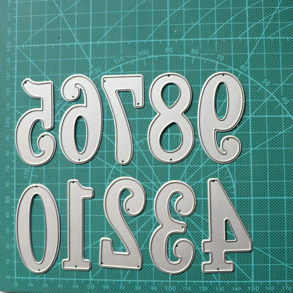 Big Digital Set Die Cut Numeral Metal Cutting Dies Stencil Scrapbooking ...