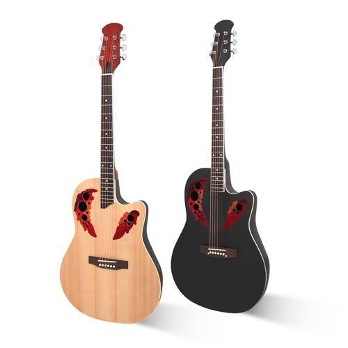 41 inch Cutawary Round Back Acoustic Guitar Spruce Top Grape Hole | Wish