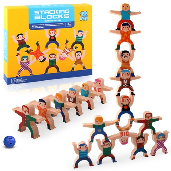 Children's Hercules Dominoes Folding Music Building Block Game Balance ...