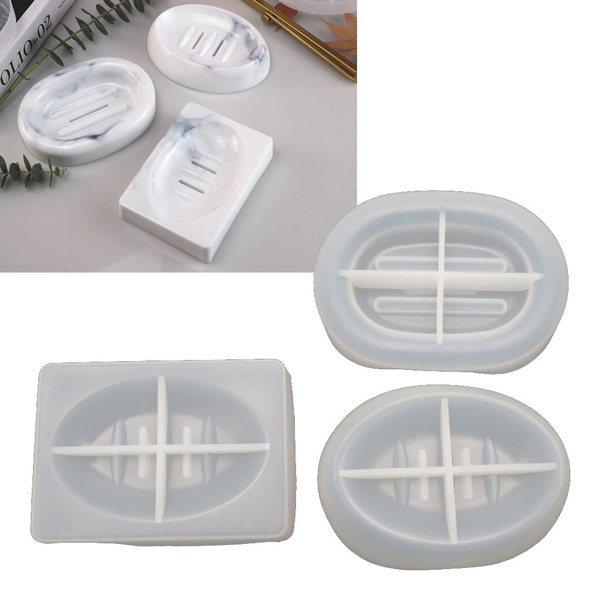 Handmade Soap Box Silicone Mold Soap Dish Tray Resin Casting Mold Epoxy ...
