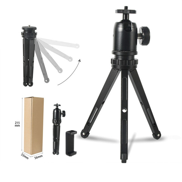 Mini Tripod Dslr Camera Stand Mount Adapter Desktop Bracket Photography ...