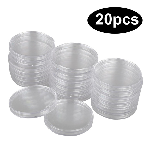 46mm Coin Collection Cases Storage Box Capsules, 5 Sizes (19/24/29/34 ...